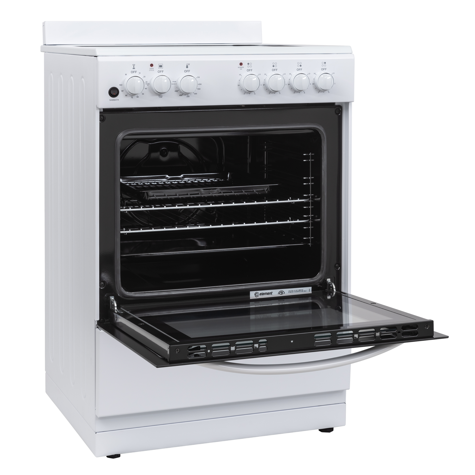 2.4 Cu. Ft. 24” Electric Range - White (EER244MSCW) | Element Electronics
