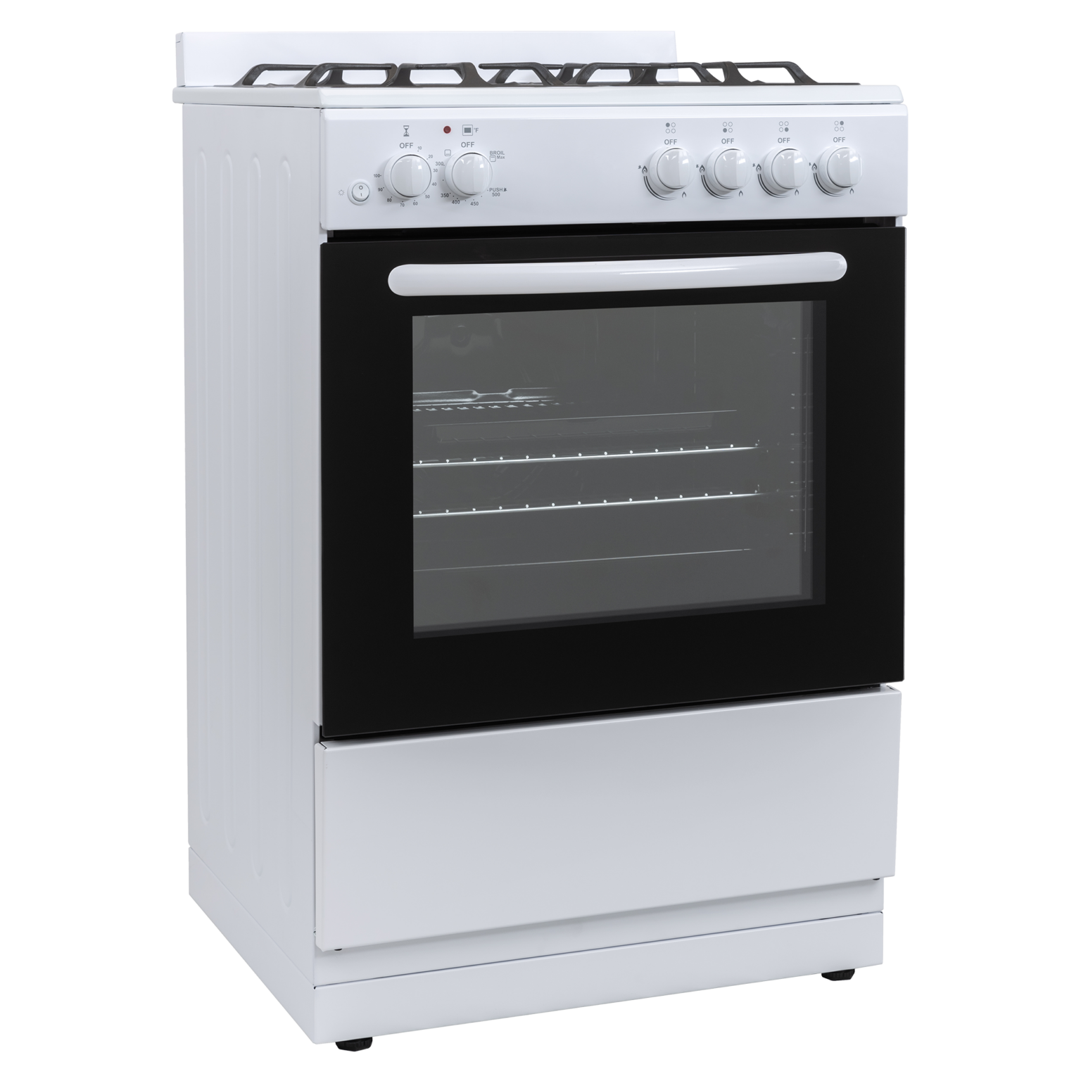 2.4 Cu. Ft. 24” Gas Range - White (EGR244MCCW) | Element Electronics