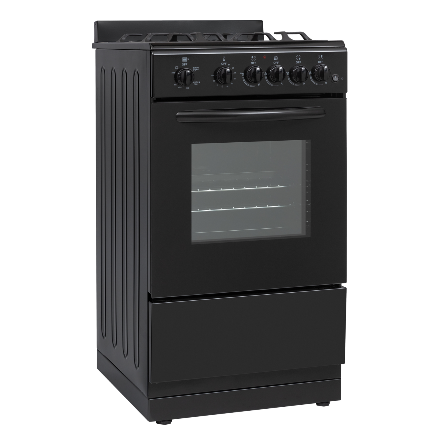 1.9 Cu. Ft. 20” Gas Range - Black (EGR204MCCB) | Element Electronics