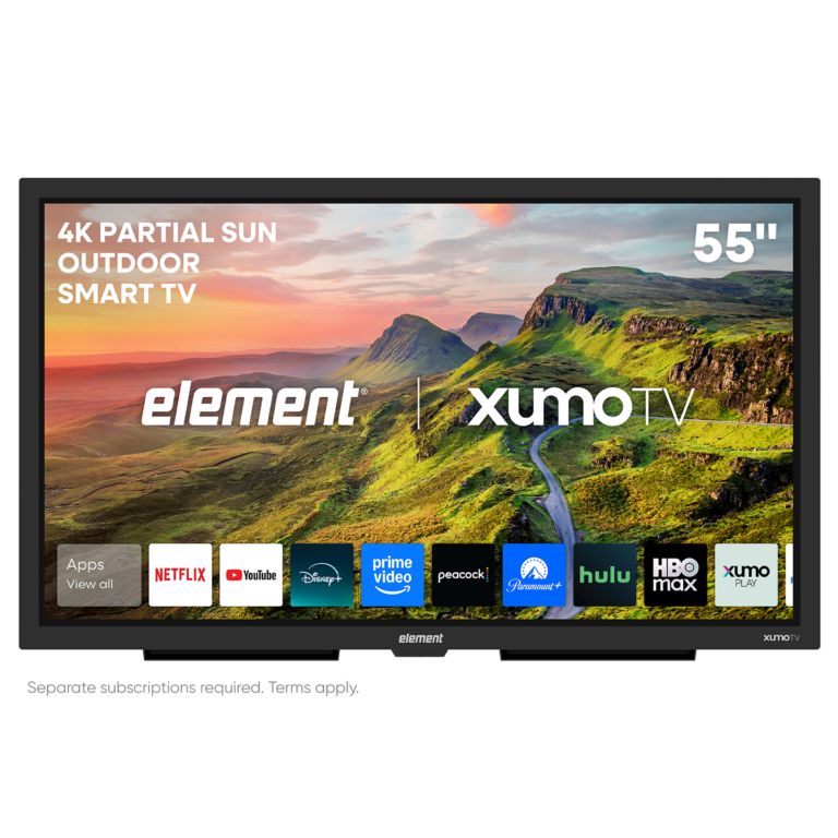 55' 4K UHD Partial Sun Outdoor Xumo TV (EP500AE55C) | Element Electronics